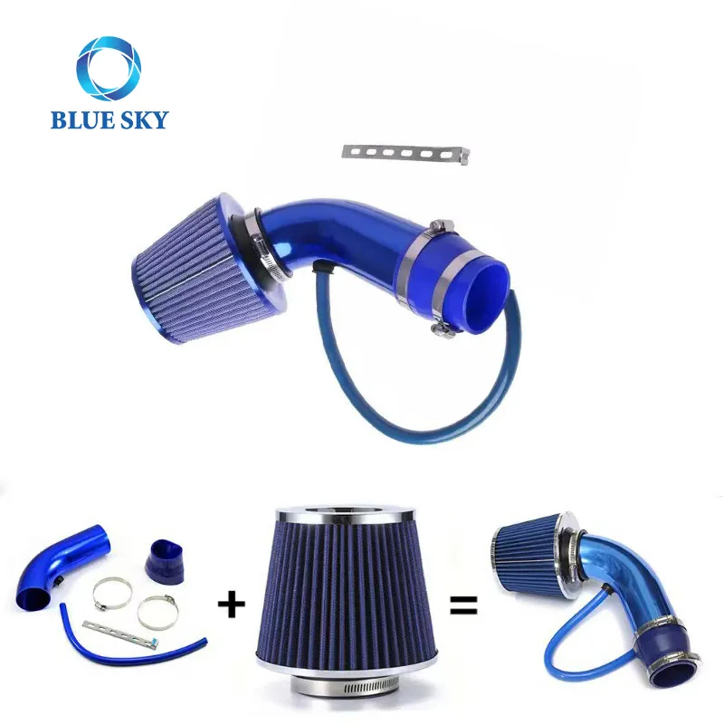 Universal High Performance 76mm Air Filter Air Intake System Car Cold ...