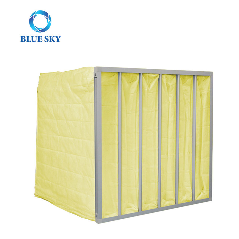 592*592*525mm Synthetic Fiber F7 Pocket Air Conditioning Filter Bags ...