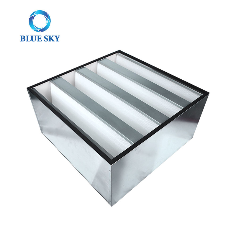 High Efficiency Box H13 H14 HEPA Metal Aluminum Frame HVAC Air Filter ...