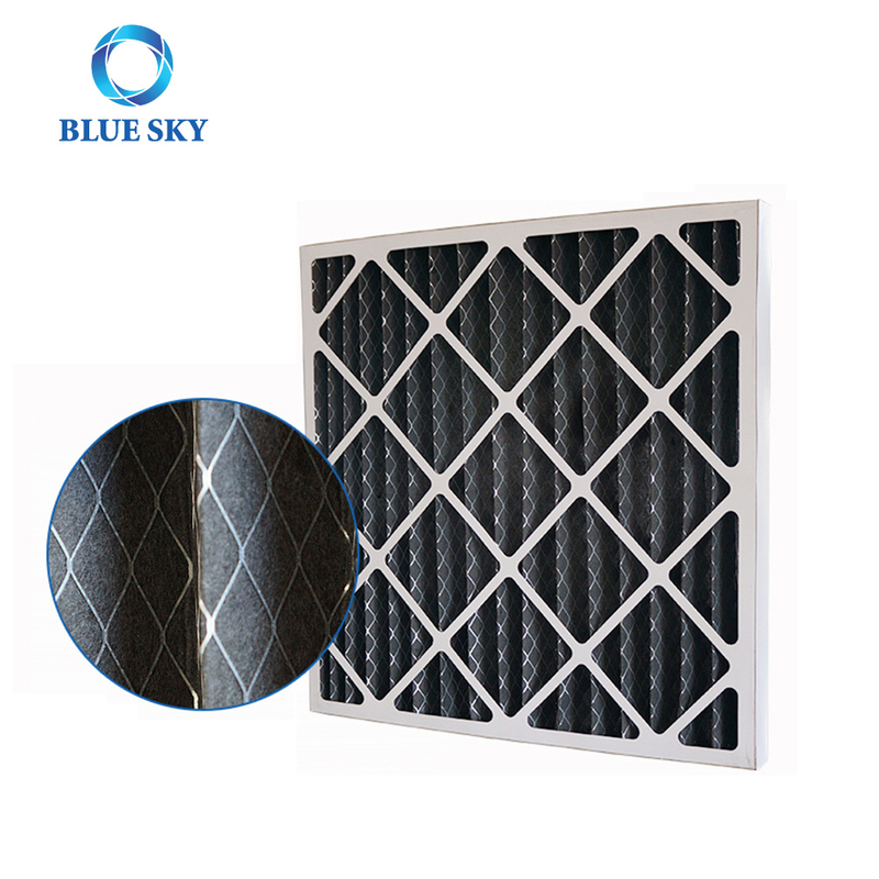 Customized MERV 8 Pleated AC Furnace Air Filter with Activated Carbon ...