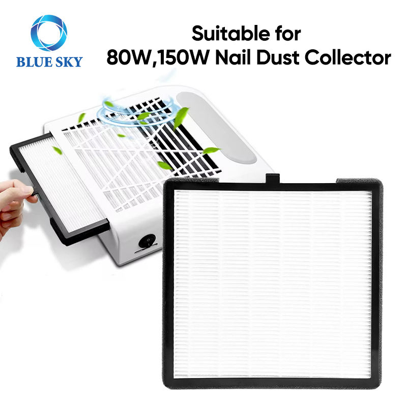 Nail Dust Collector Filter Replacement Compatible with 40W 60W 80W ...