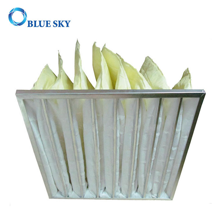592*592*525mm Synthetic Fiber F7 Pocket Air Conditioning Filter Bags ...